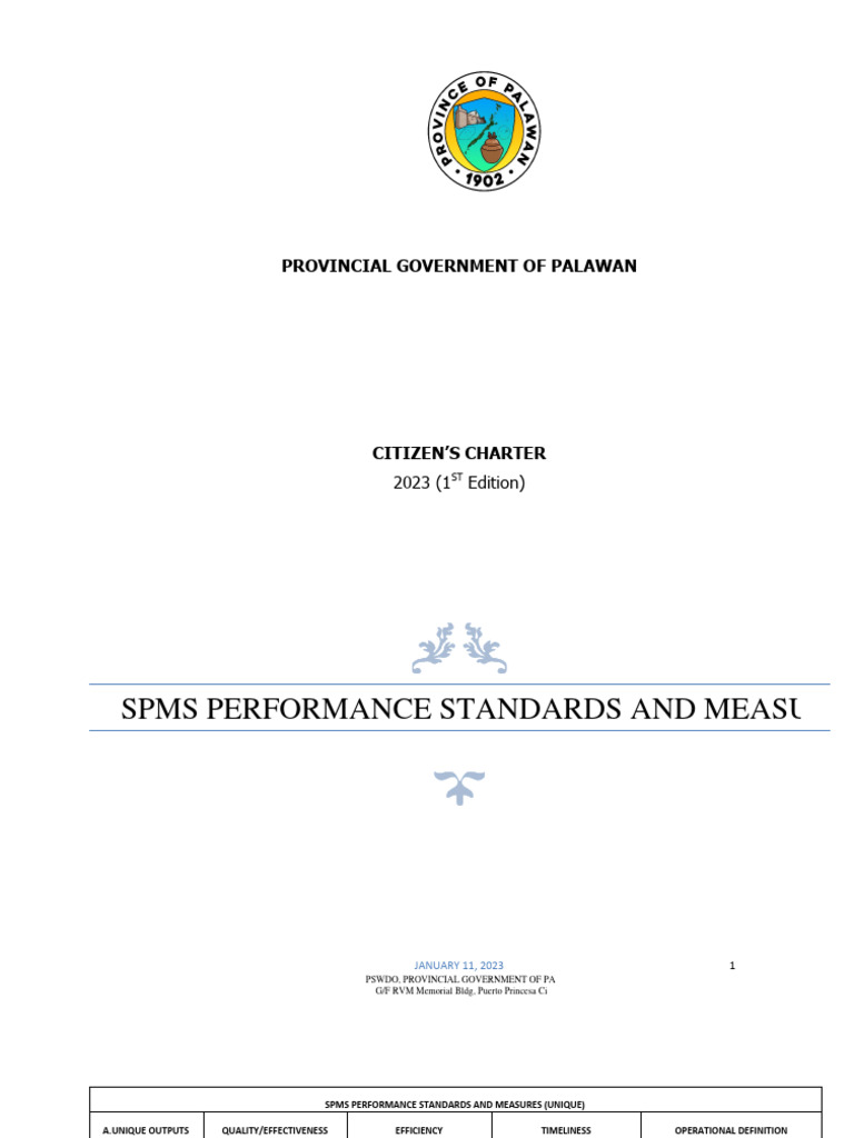 IPCR Performance Standards For 2023 | PDF