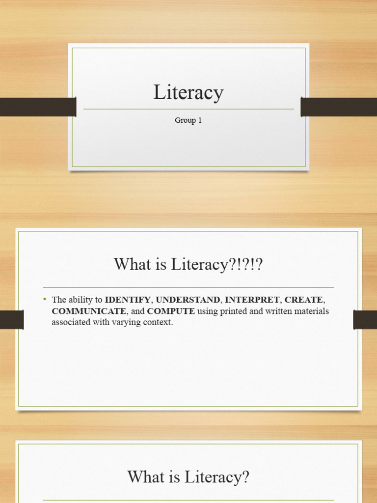 3 Types of Literacy | PDF