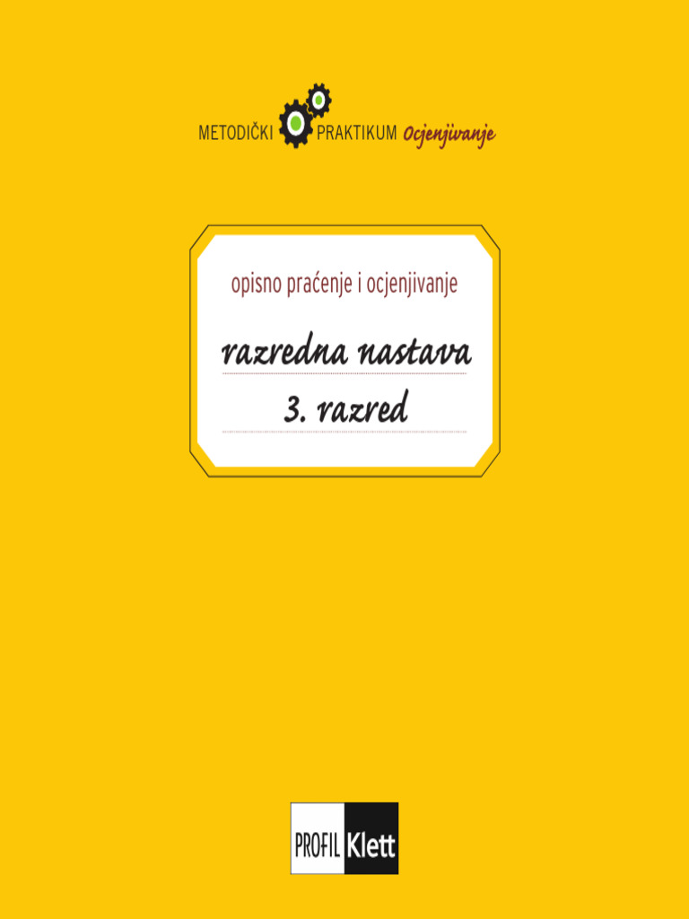Opisno Ocjenjivanje Razredna Nastava 3 Razred Odabrano | PDF
