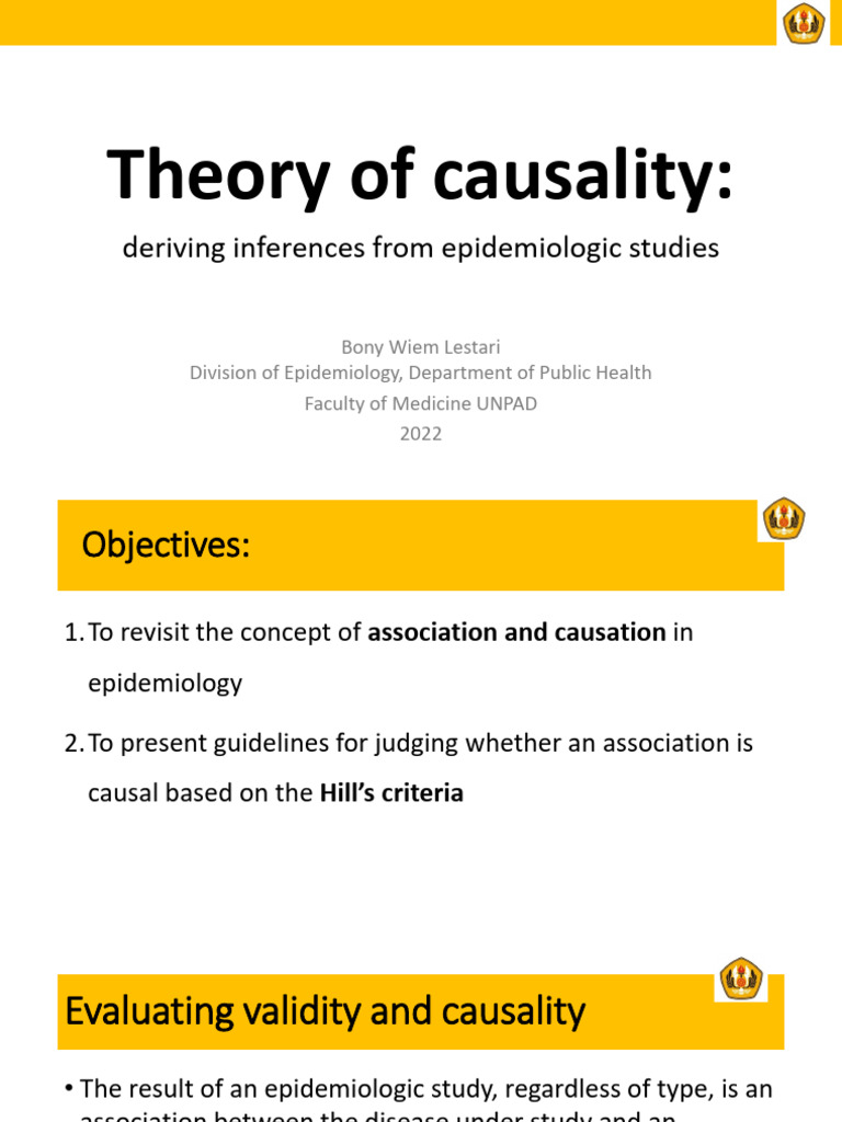 Theory of Causality | PDF | Confounding | Epidemiology