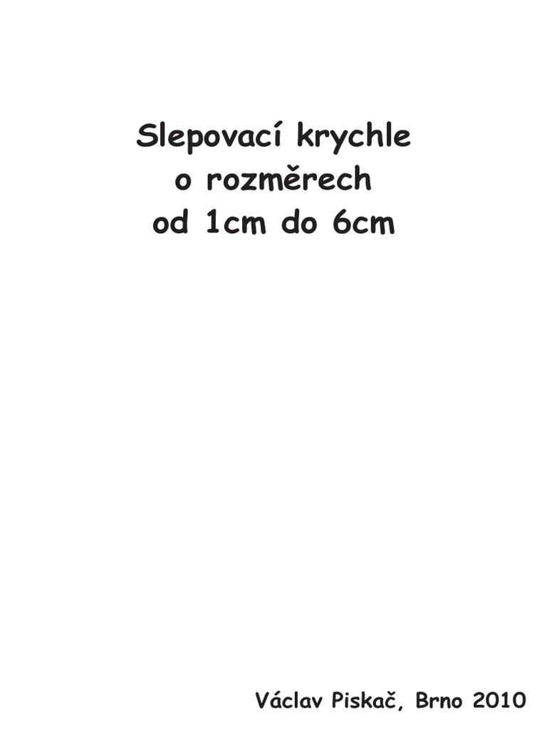 Sablona Krychle | PDF