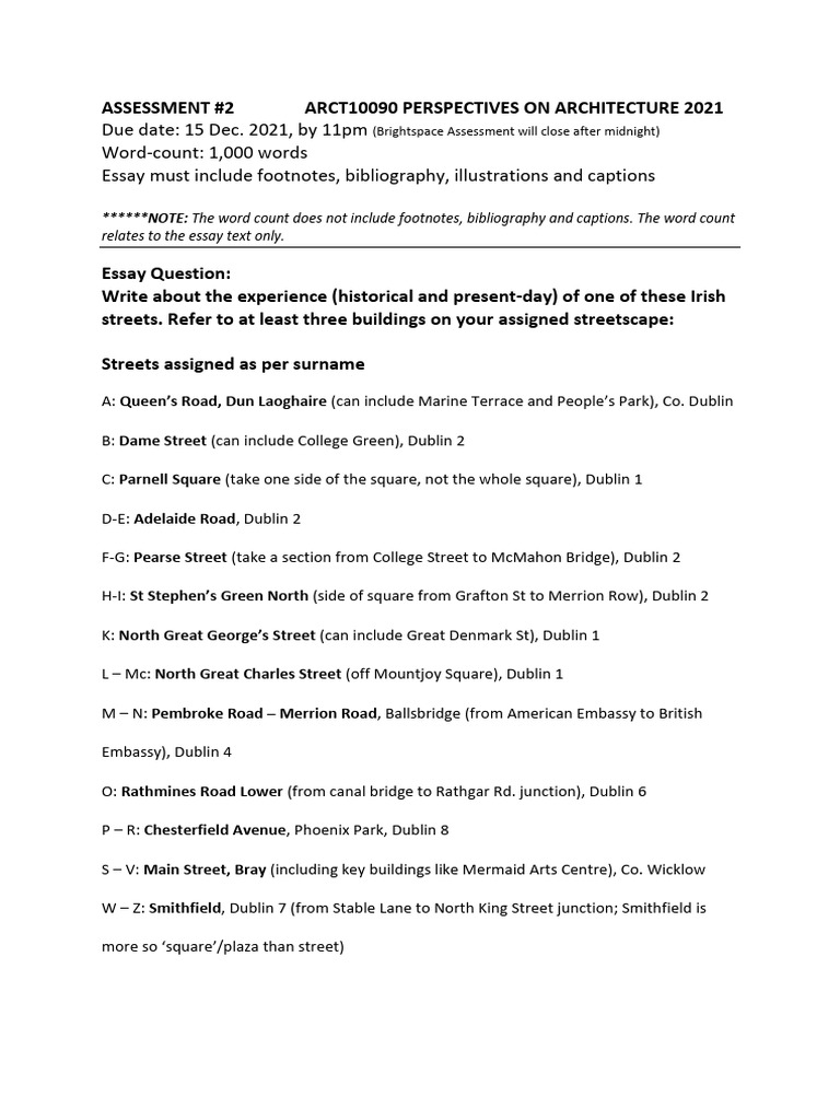 Essay Assessment2 Perspectives Nov2021 | PDF | Dublin | Experience