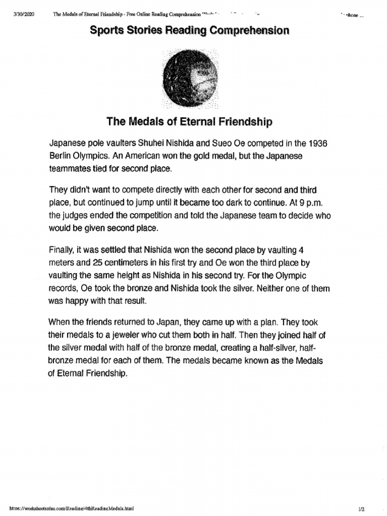 Medals of Eternal Friendship | PDF