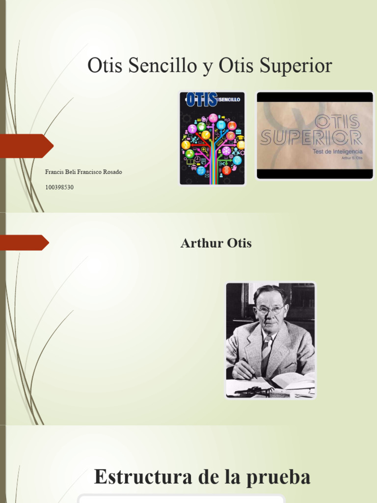 Otis Sencillo y Otis Superior | PDF