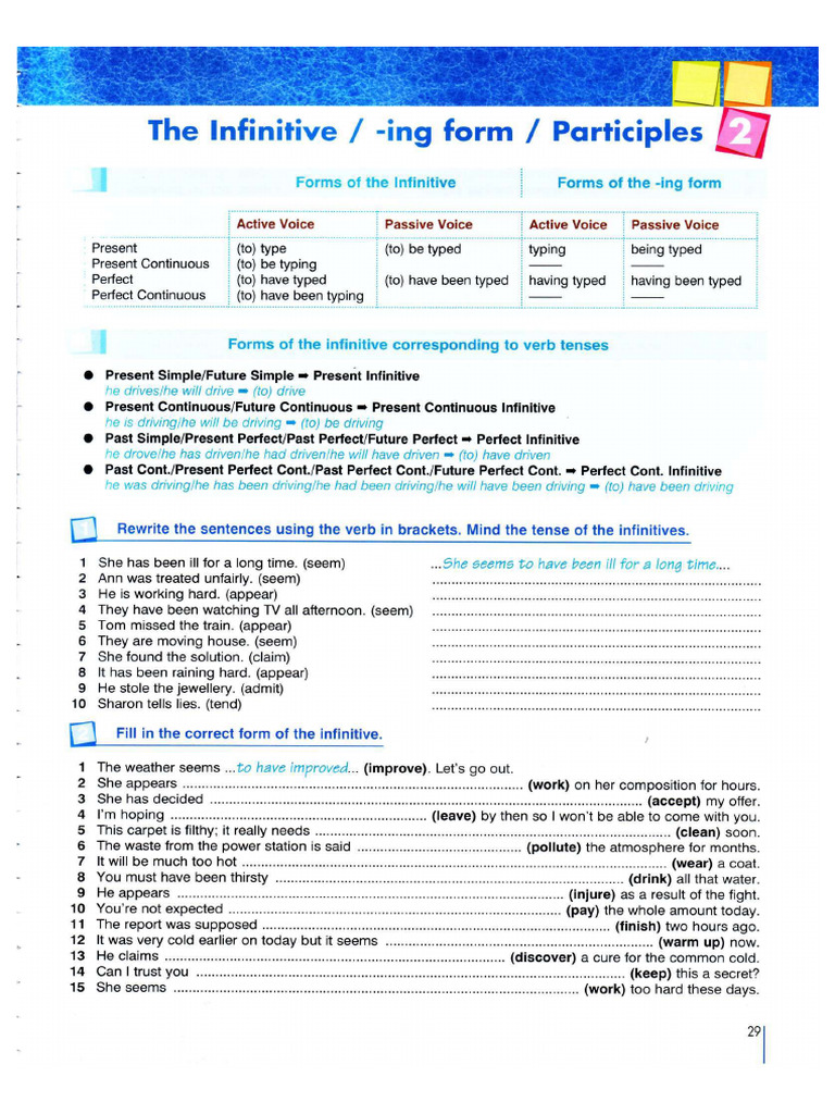 Prefirst Infinitive Vs Gerund | PDF