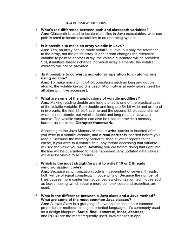 Java Python Interview Questions | PDF | Model–View–Controller | Class ... Java Python Interview Questions | PDF | Model–View–Controller | Class ...