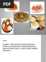 Classification of Appetizer and Canape Topic | PDF | Hors D'oeuvre | Foods