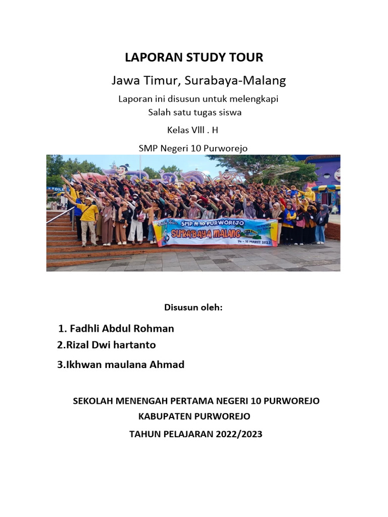 Tugas Laporan Study Tour | PDF