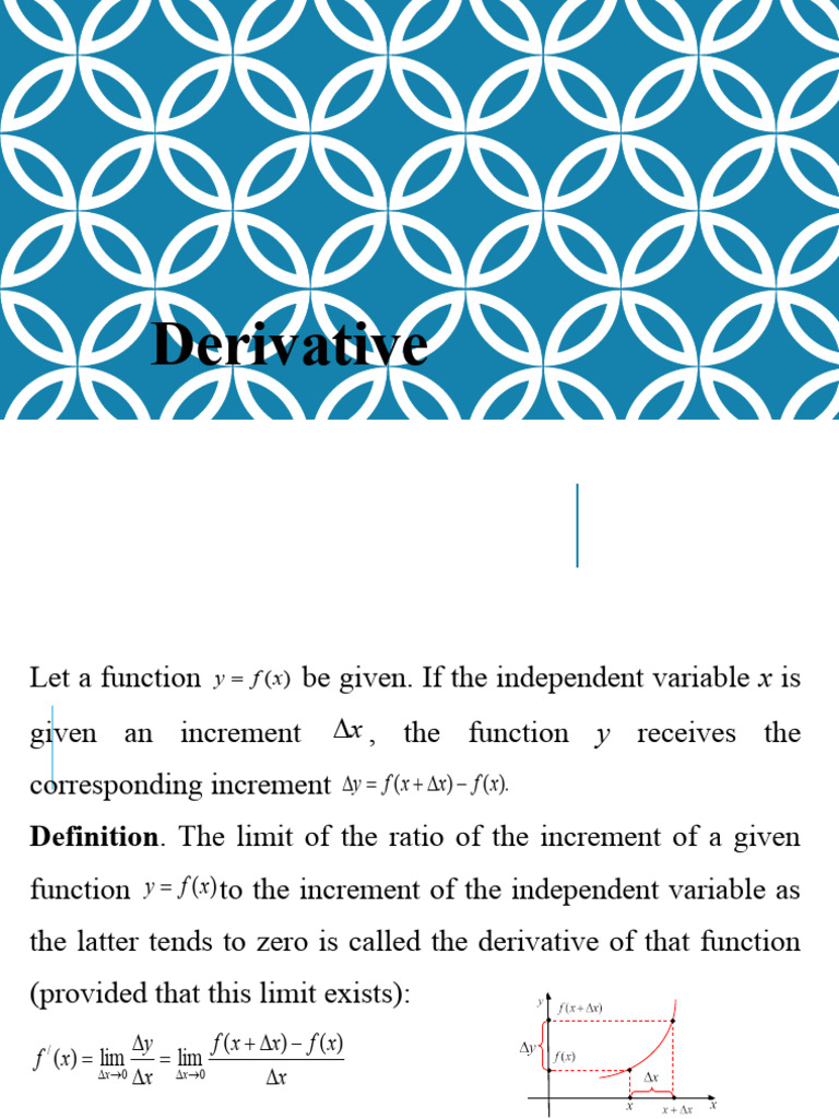 Lec 6 Cal 1 Pdf Tangent Derivative