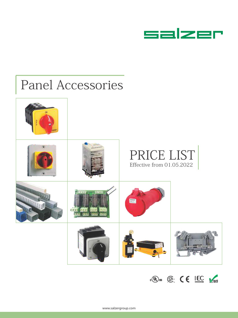Panel Accessories Price List 2022 | PDF