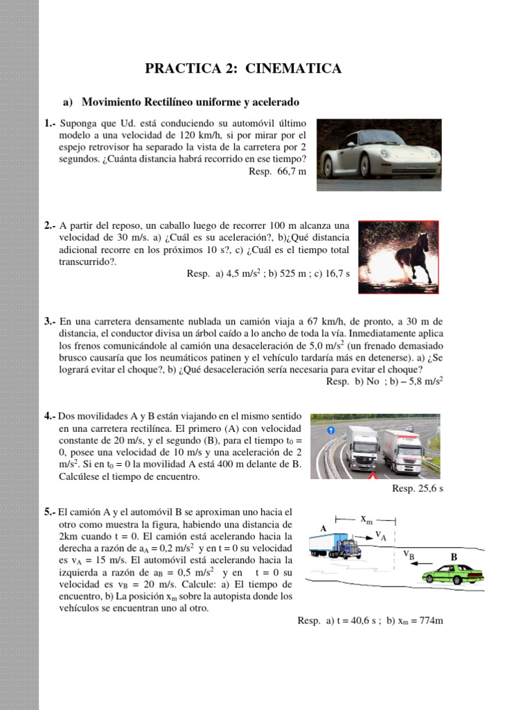 Practica de Cinematica | PDF