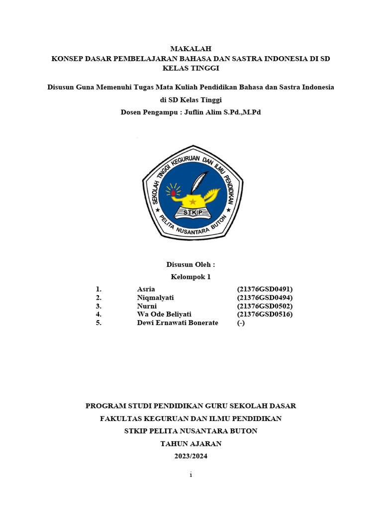 B.Indo (Semester 5) | PDF