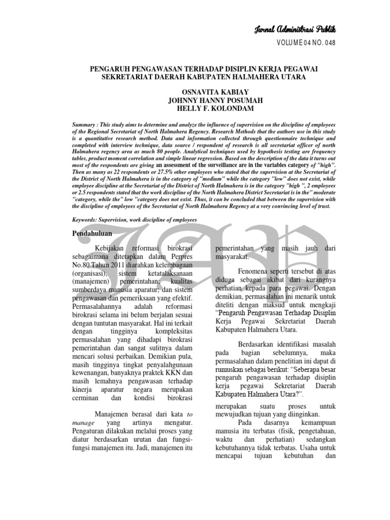 JM jap,+OSNAVITA+KABIAY+JURNAL | PDF | Regression Analysis | Scientific Method