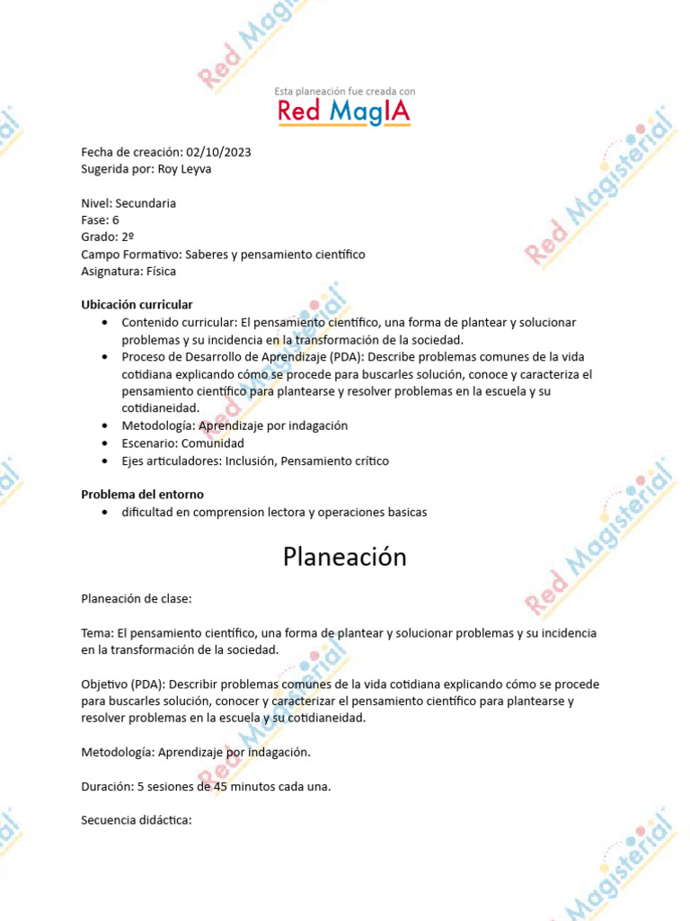 1-1-C. Describe problemas comunes de la vida cotidiana explicando cómo ...