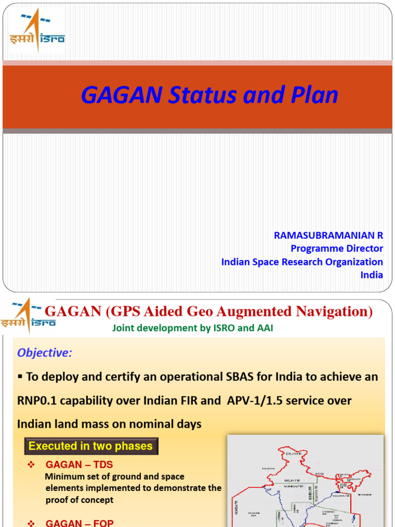 Presentation On Gagan and Status - GNSS Workshop - Rabat | PDF ...