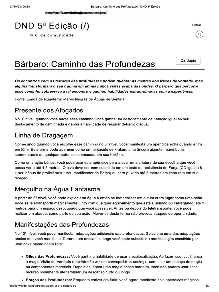 Caminho Das Profundezas | PDF