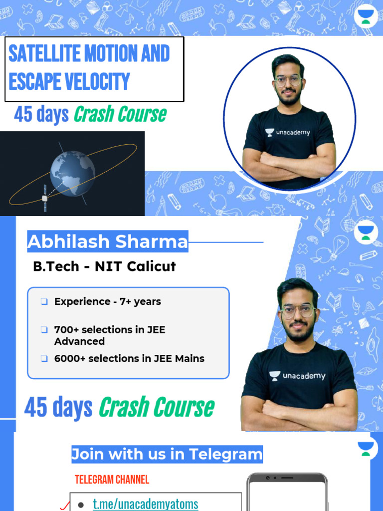 45CC - Satellite Motion and Escape Velocity | PDF