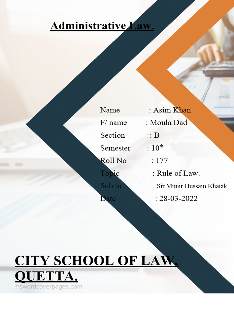 Cover Page Template - 1 | PDF