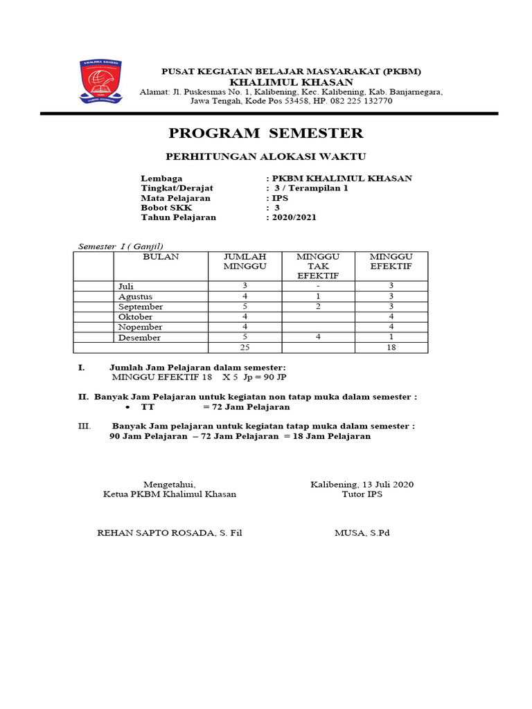 Promes Ips Paket B Kelas 8 | PDF