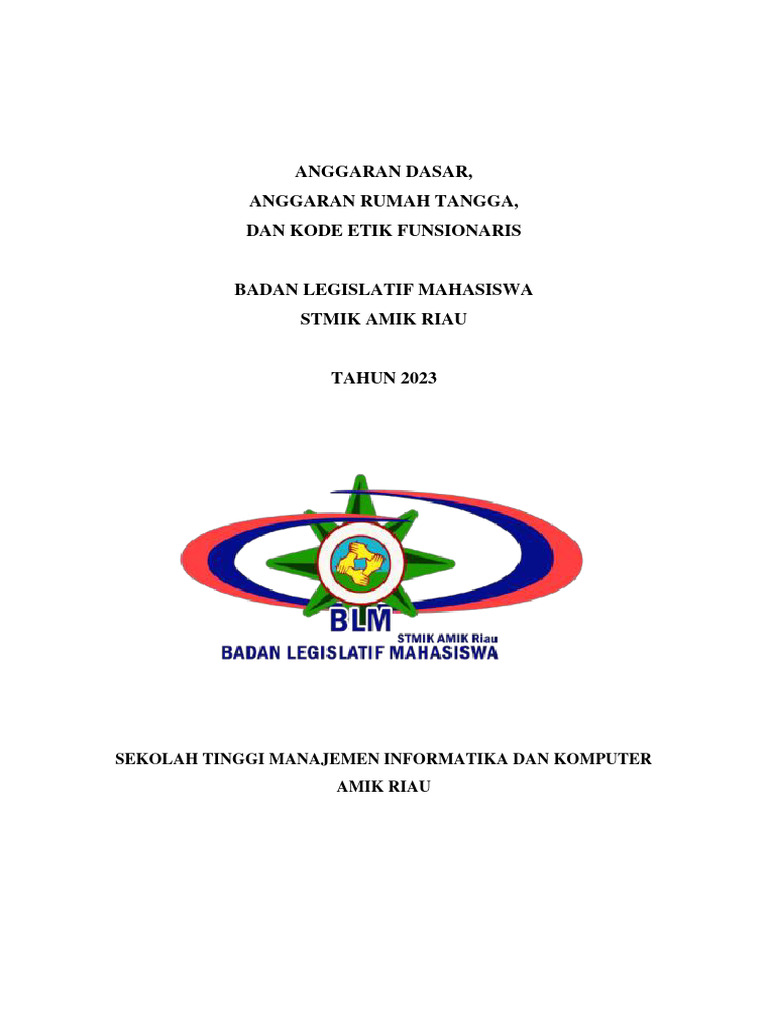 AD ART Dan KEF BLM SAR 2023 | PDF | Bisnis | Komputer