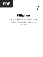 Grade 7 Filipino - MODULE 1 To 4 | PDF