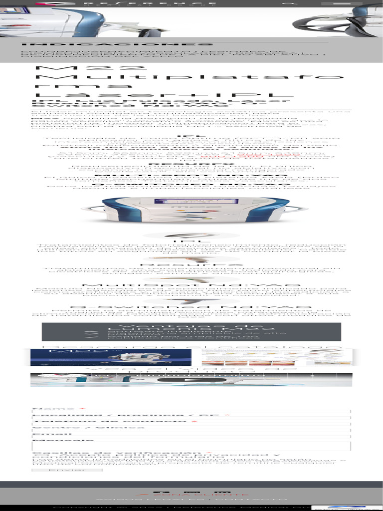 M22 Plataforma Láser - Lumenis | PDF | Láser