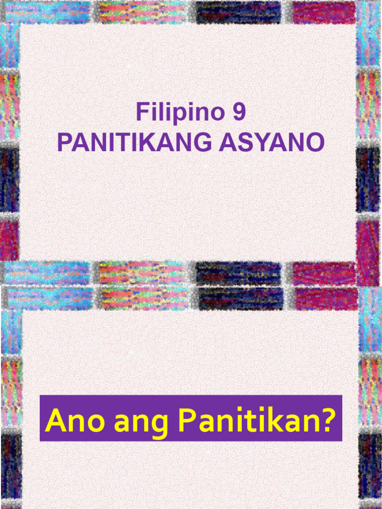 Introduksyon Panitikang Asyano | PDF