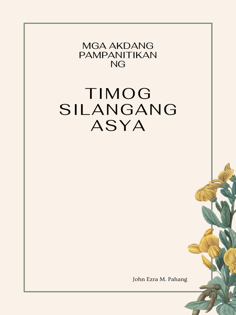 Mga Akdang Pampanitikan NG Timog Silangang Asya | PDF