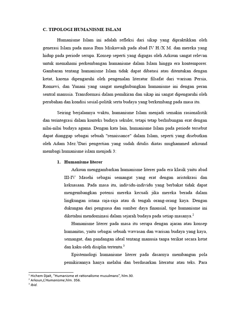Tipologi Humanisme Islam Muhammad Arkoun | PDF | Agama & Spiritualitas