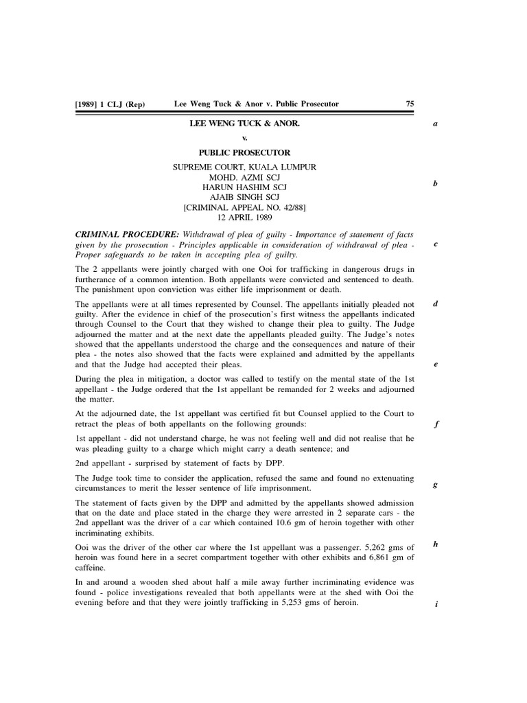 Plea in Mitigation: Case Analysis | PDF