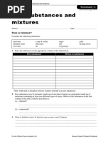 Elements, Compounds and Mixtures Answer Key | PDF