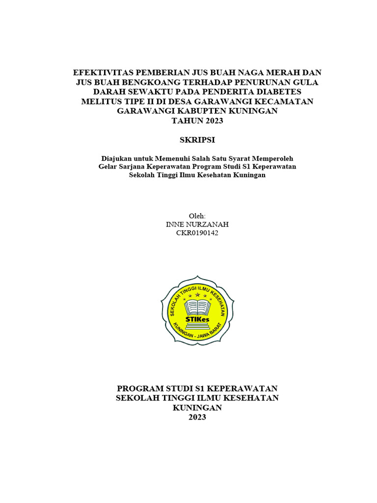 Done Revisi Sidang Skripsi Inne | PDF