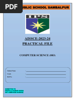 Class 12 Ip Practical Programs 2023-24 (Updated) | PDF | Sql | Python (Programming Language)