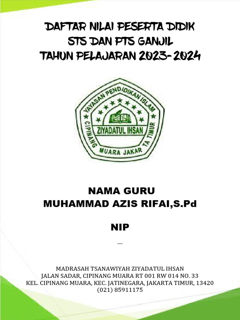 Nilai IPA Dan PJOK 2023-2024 | PDF
