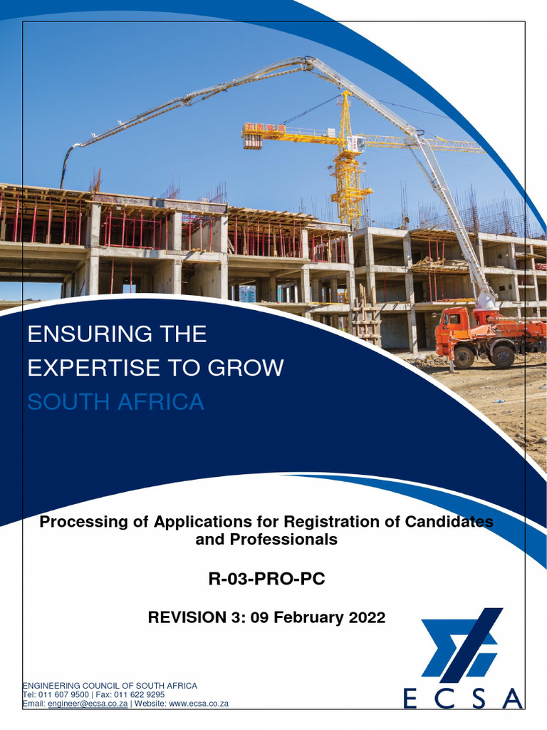 ECSA Candidate Registration Process | PDF | Evaluation | Policy