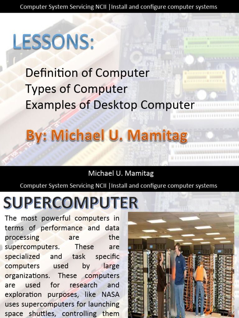 Types of Computer | PDF