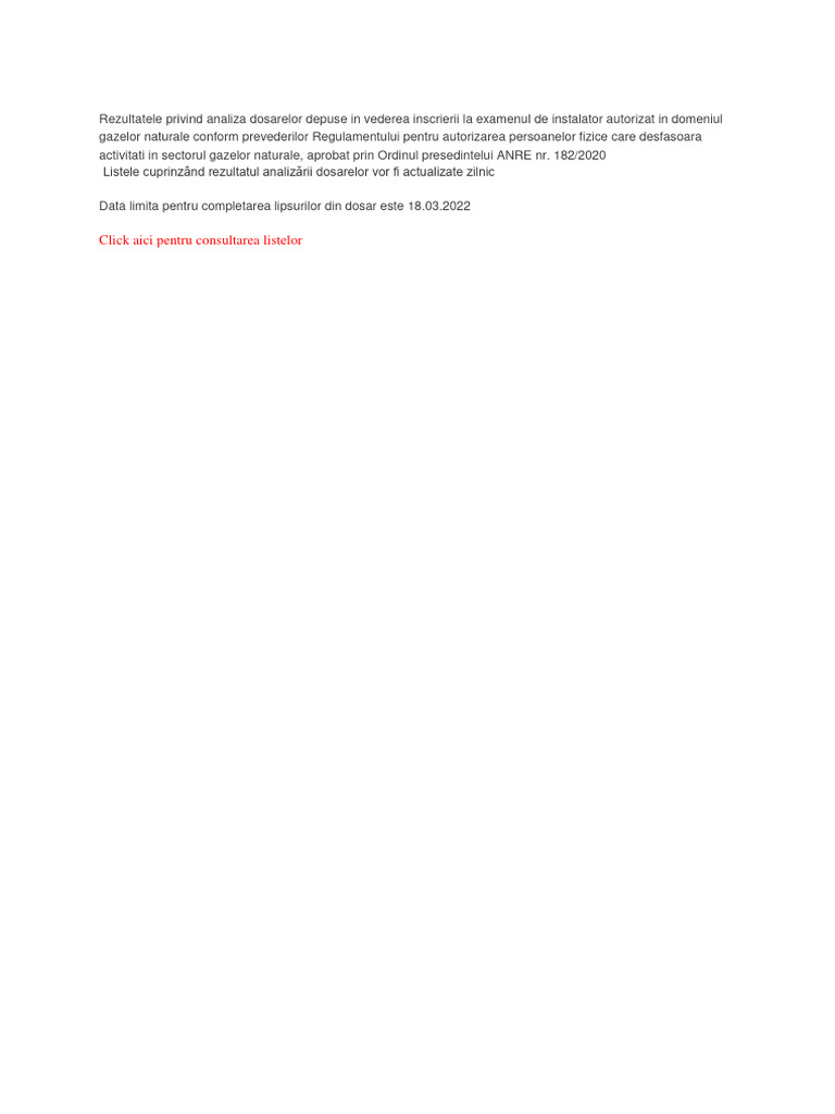 Anunt Primavara 2022 | PDF
