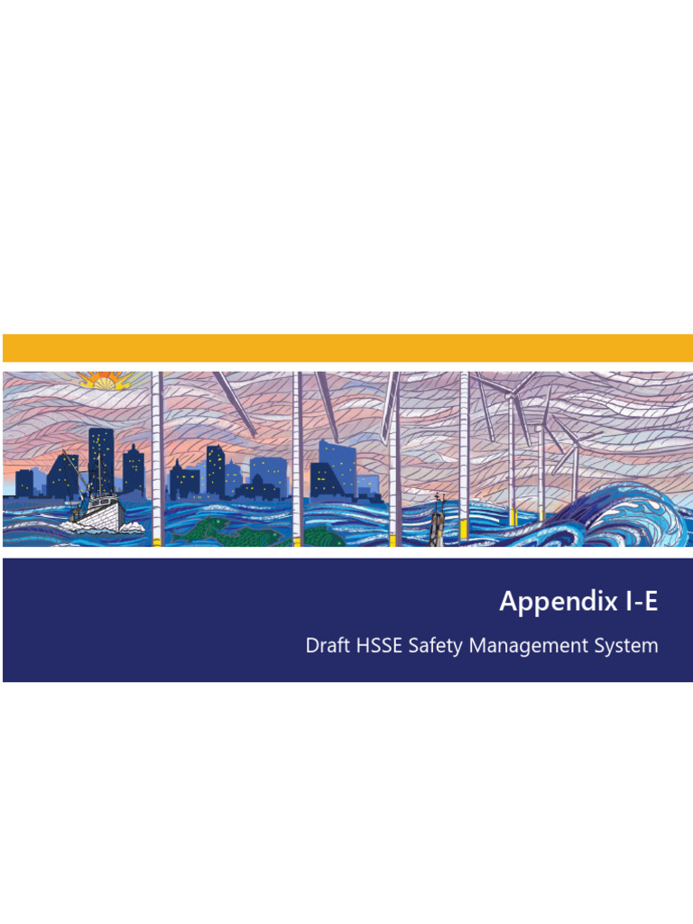 Appendix I-E Draft HSSE Safety Management System | PDF | Safety ...