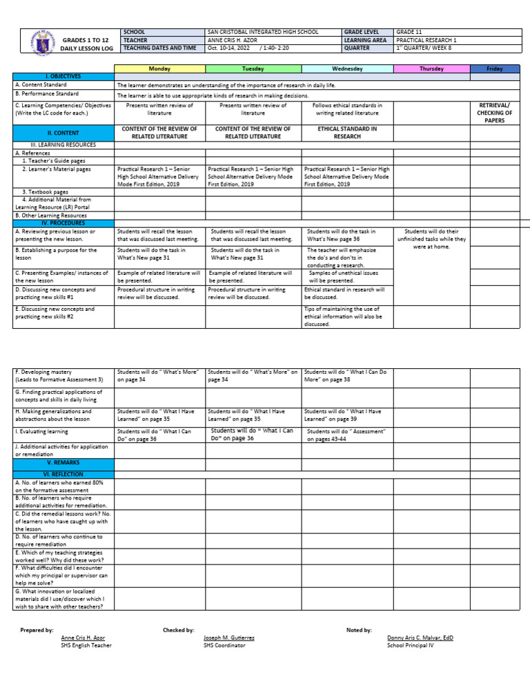 2022-2023 PR1 DLL Week 8 | PDF | Learning | Intelligence