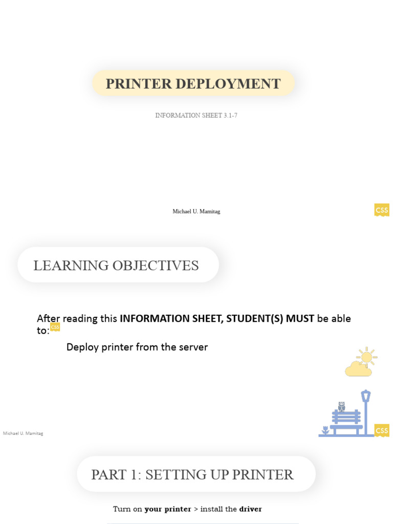 3.1-7 Printer Deployment | PDF | Printer (Computing) | Installation (Computer Programs)