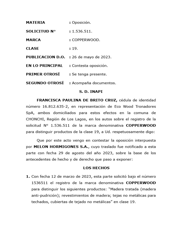 TRASLADO INAPI (2) | PDF | Marca comercial | Marca