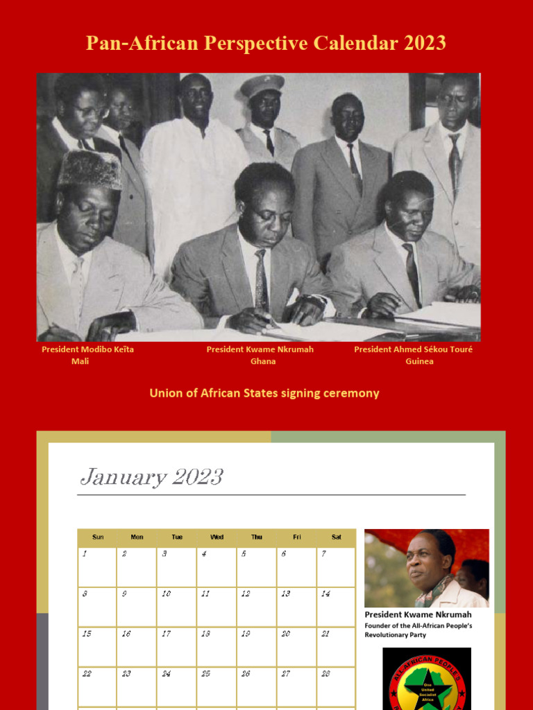Pan-African Perspective Calendar | PDF | Pan Africanism