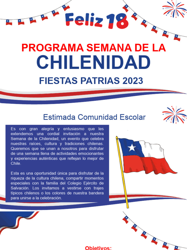 Programa Semana de La Chilenidad | PDF