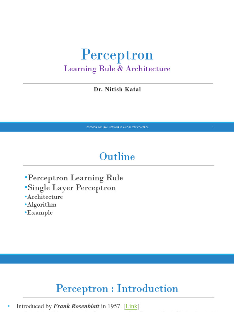 Perceptron | PDF