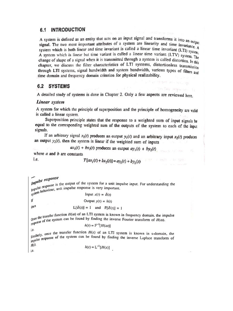 LTI System | PDF