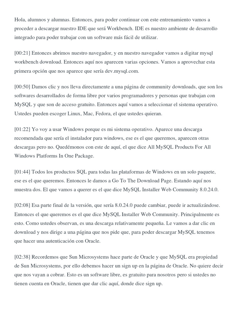 Administracion de Mysql Parte 1 | PDF | Mi sql | Bases de datos