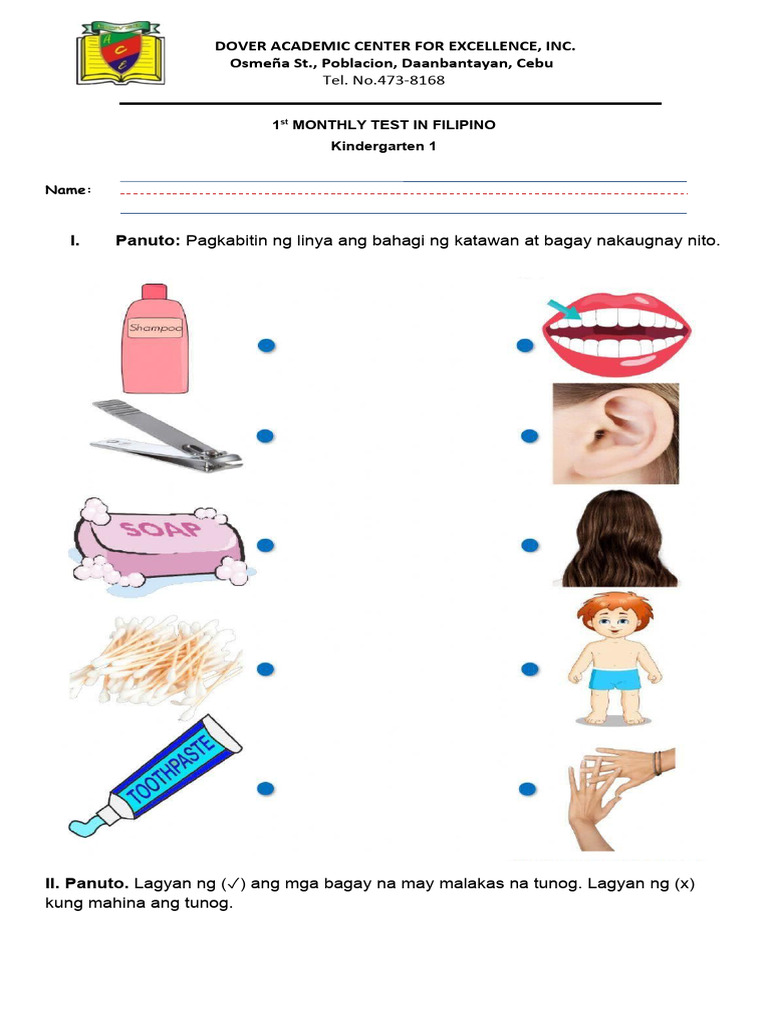 Exam Filipino FINAL | PDF