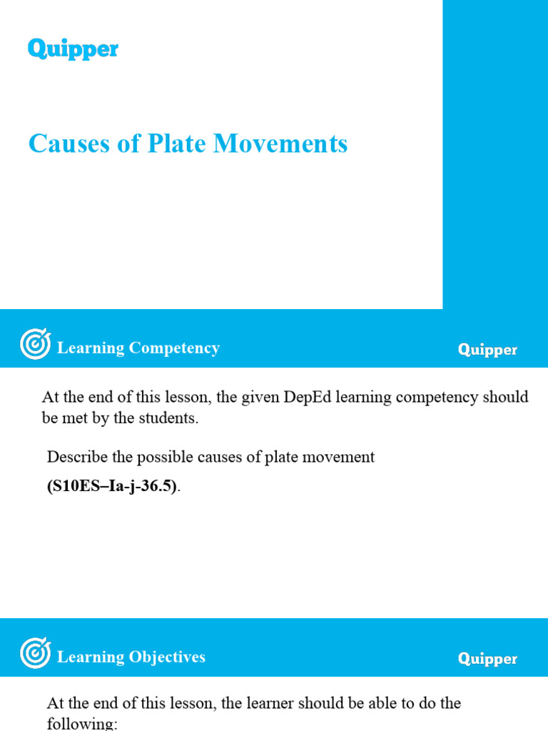 Causes of Plate Movements | PDF | Plate Tectonics | Convection