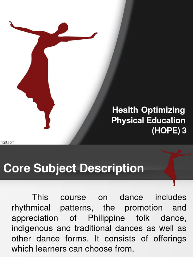 g12 HOPE 3 - Introduction To Dance | PDF