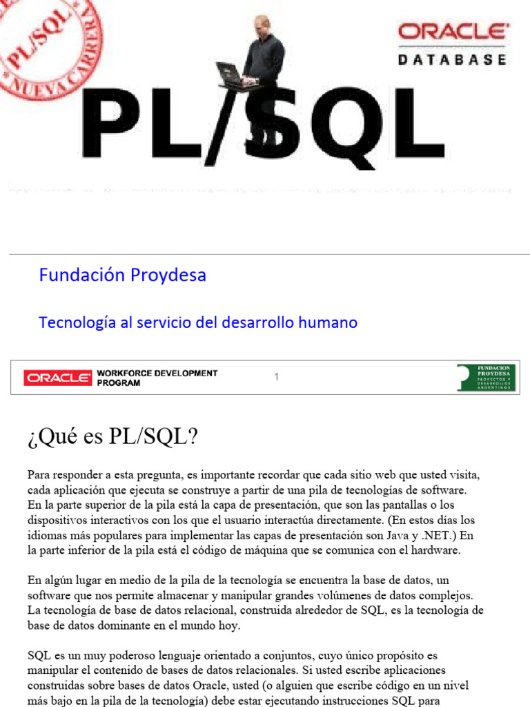 Presentacionpl SQL 120528144826 Phpapp01 | PDF | SQL | Pl / Sql